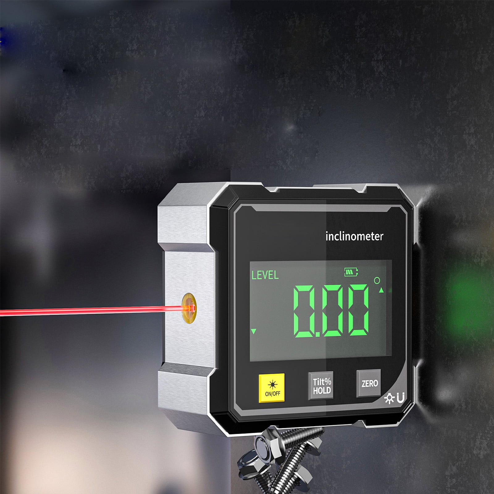 Digital Angle Finder with Electronic Laser - 4-Side Strong Magnetic ...