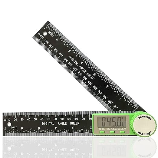 Digital Angle Finder Protractor, 2-in-1 Digital Miter Saw Protractor, 7 ...