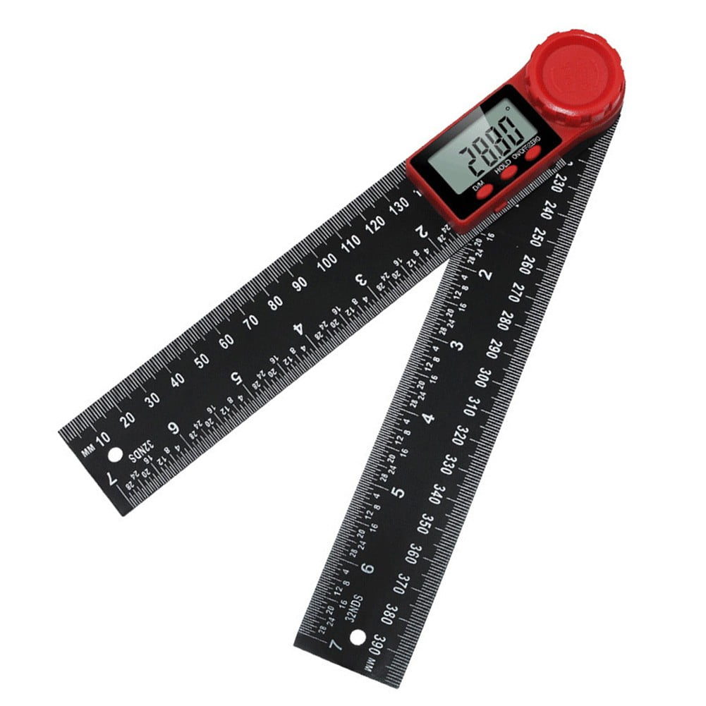 Digital Angle Finder Protractor (7 In/200 mm) Measuring Ruler with LCD ...