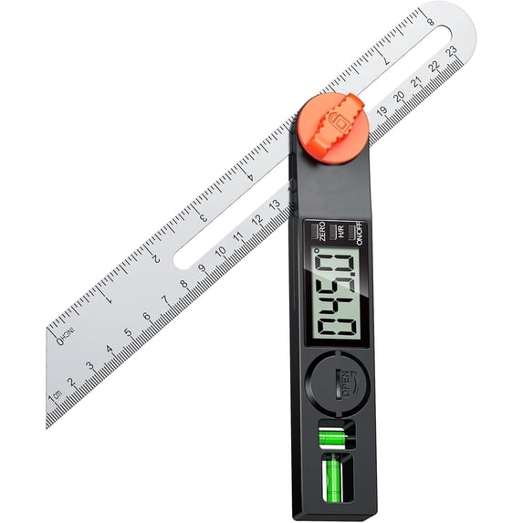 Digital Angle Finder Protractor, Angle Finder 7inch/200mm 0-360 ? LCD ...