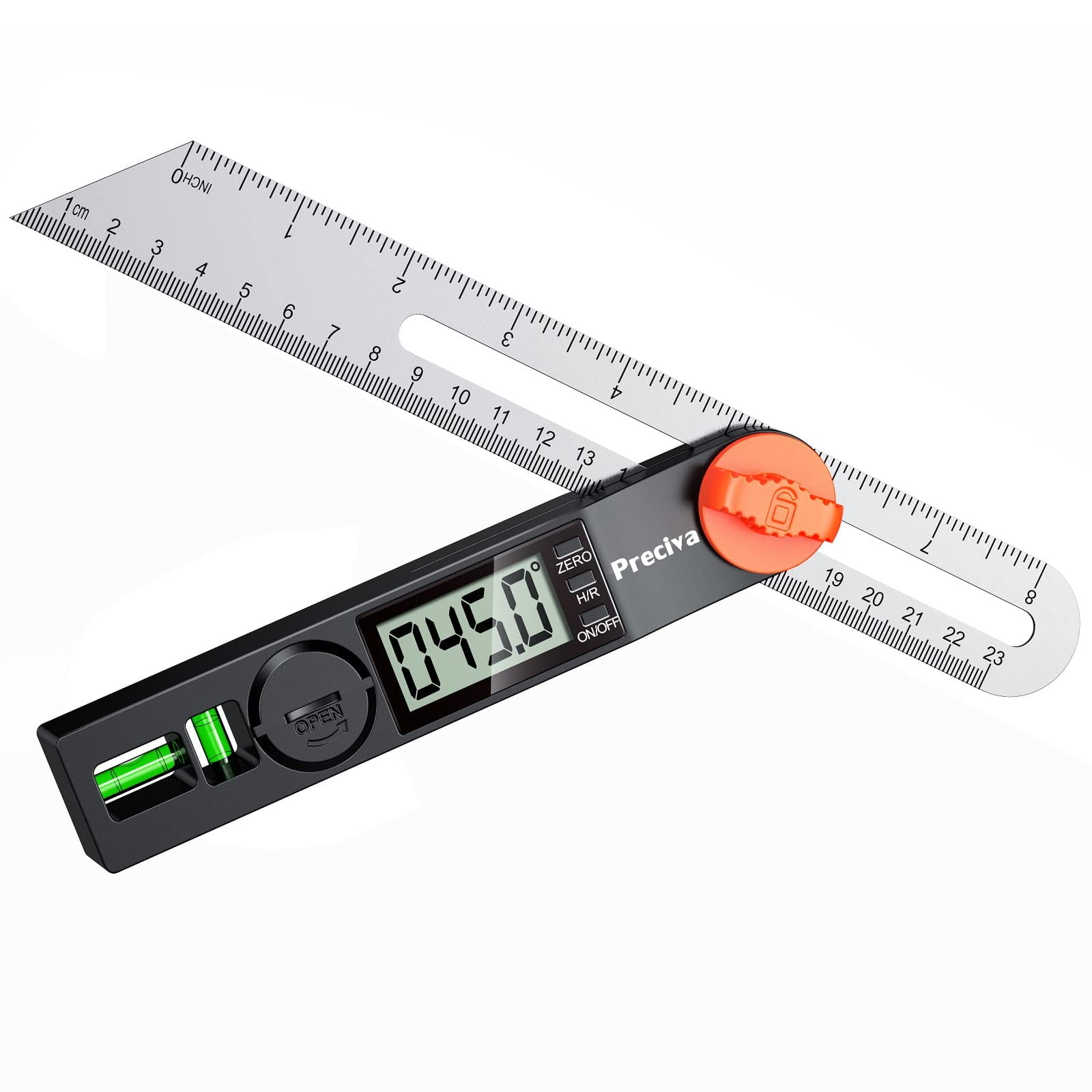 Digital Angle Finder Protractor, Preciva Digital Protractor 7 inch ...