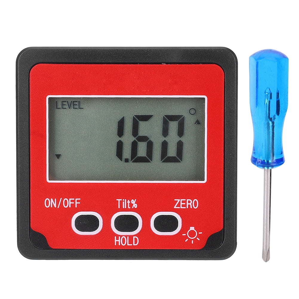 Digital Angle Meter, 3-Button Inclinometer with Magnetic Bottom ...