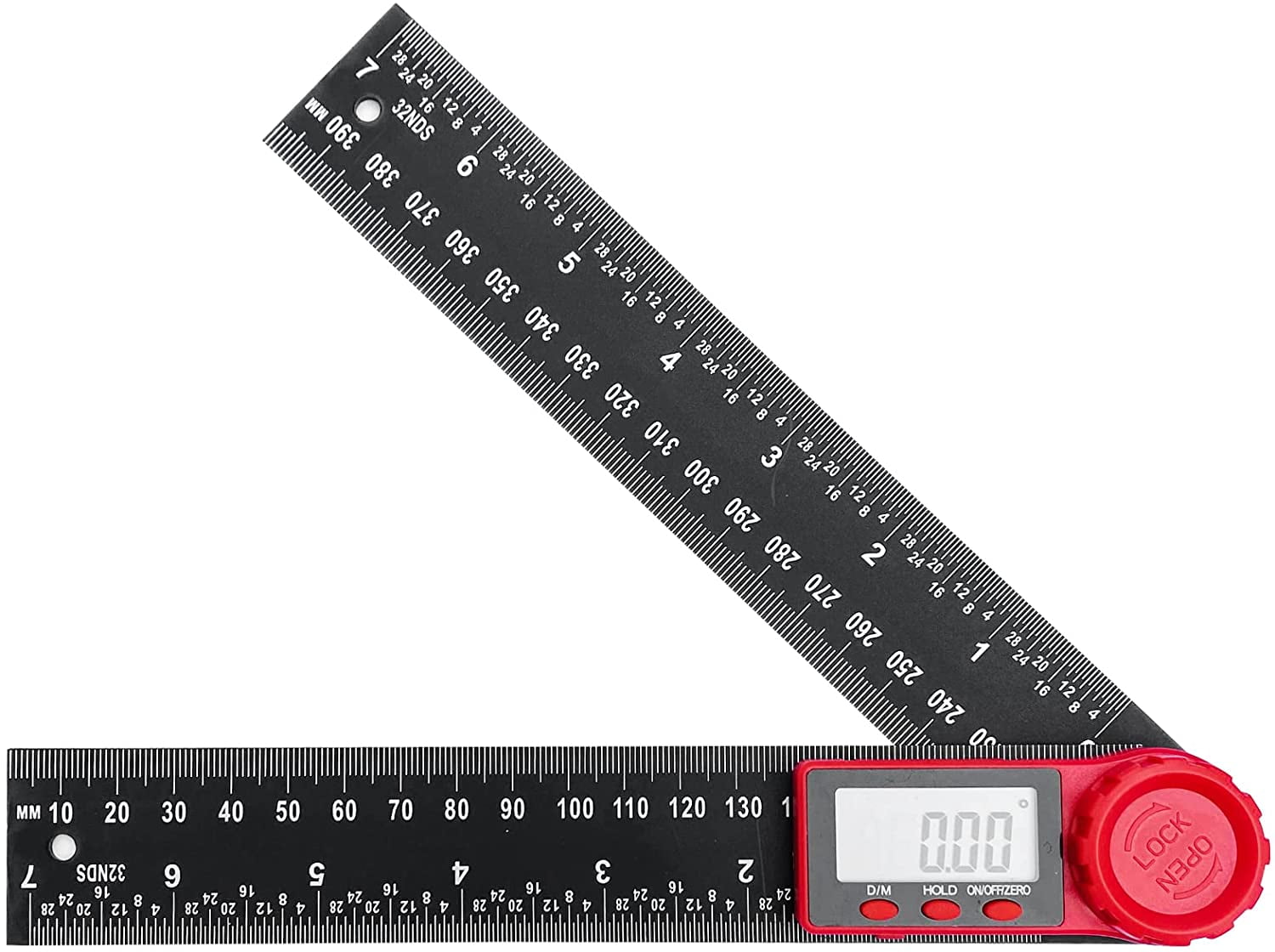 Digital Angle Protractor with Dual Scale 360 Degree, 200mm Angle Ruler ...