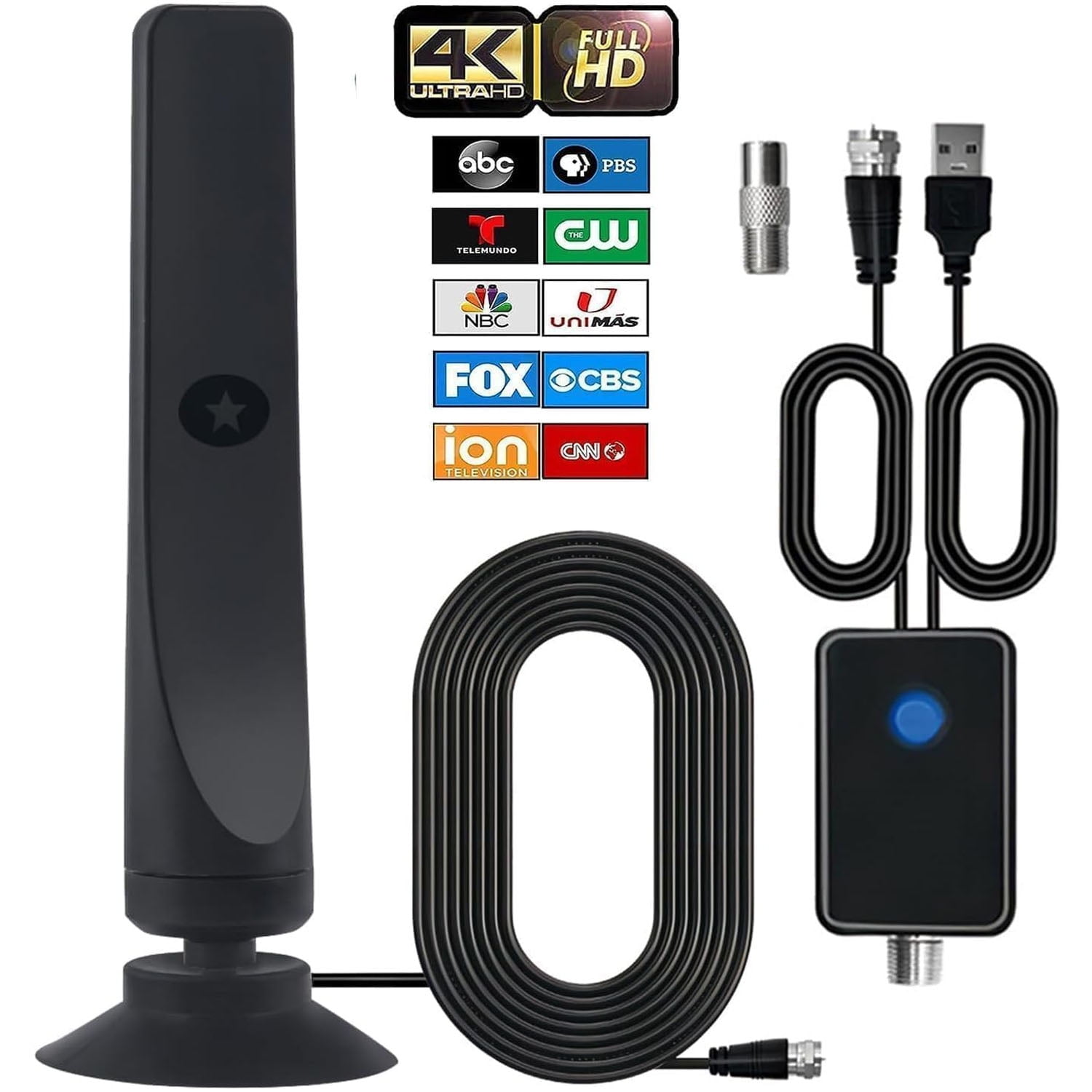 Digital Antenna for Smart TV, 2024 Upgraded Outdoor/Indoor HD Digital ...