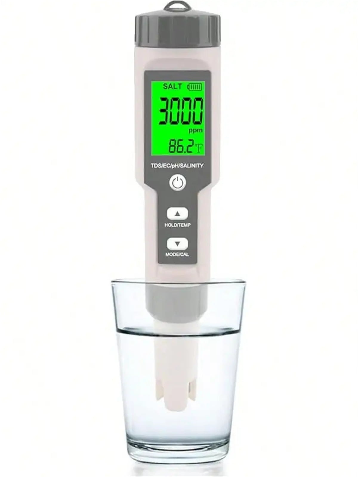Digital Aquarium Salt Tester, 5-in-1 Salinity Meter With PH, TDS, EC ...