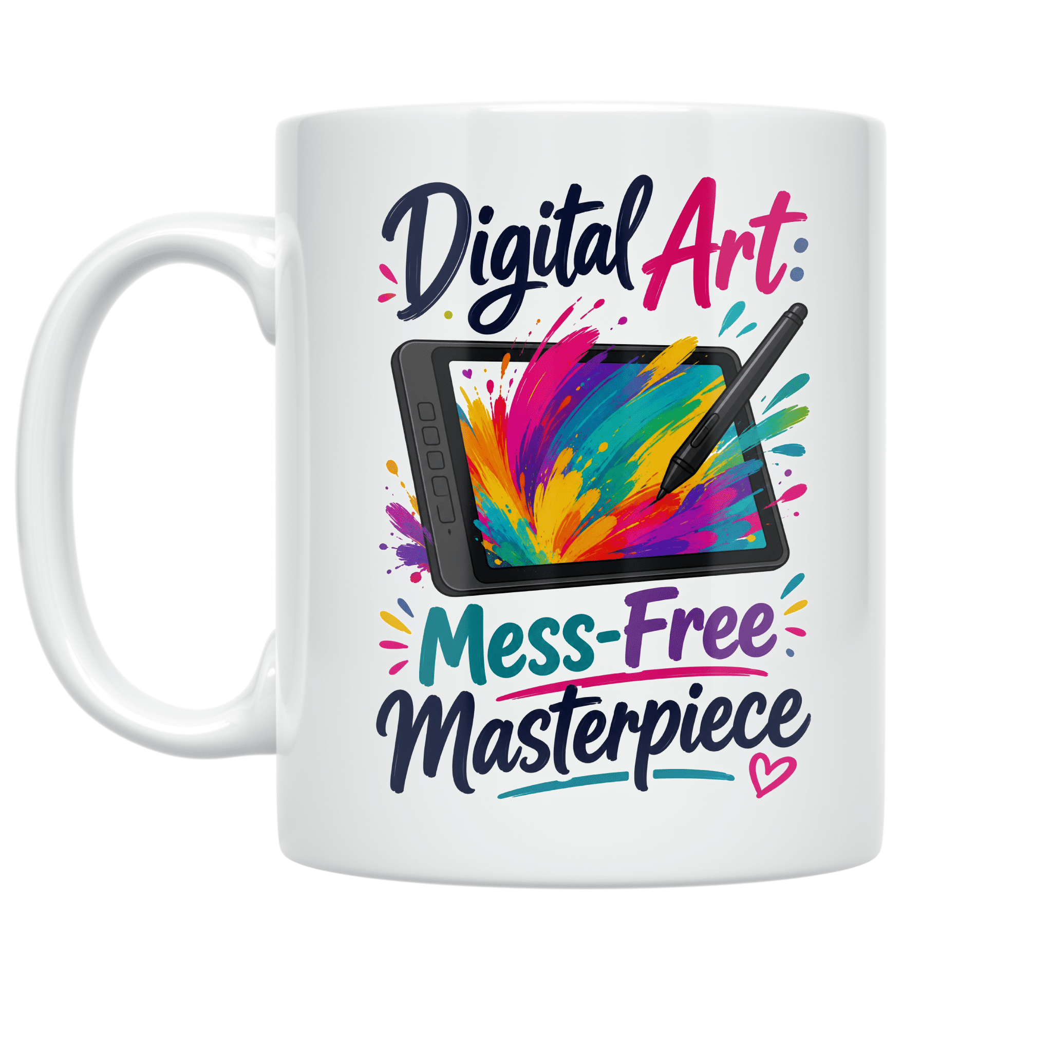Digital Art: Mess-Free Masterpiece - Digital Art Enthusiast - 11 oz ...