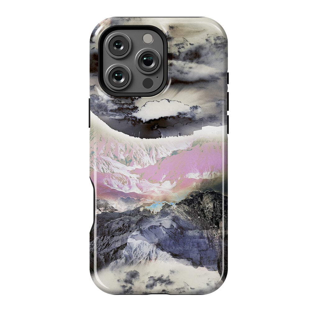 Digital Art Mountain Landscape Phone Case for iPhone 11 12 13 14 15 16 ...