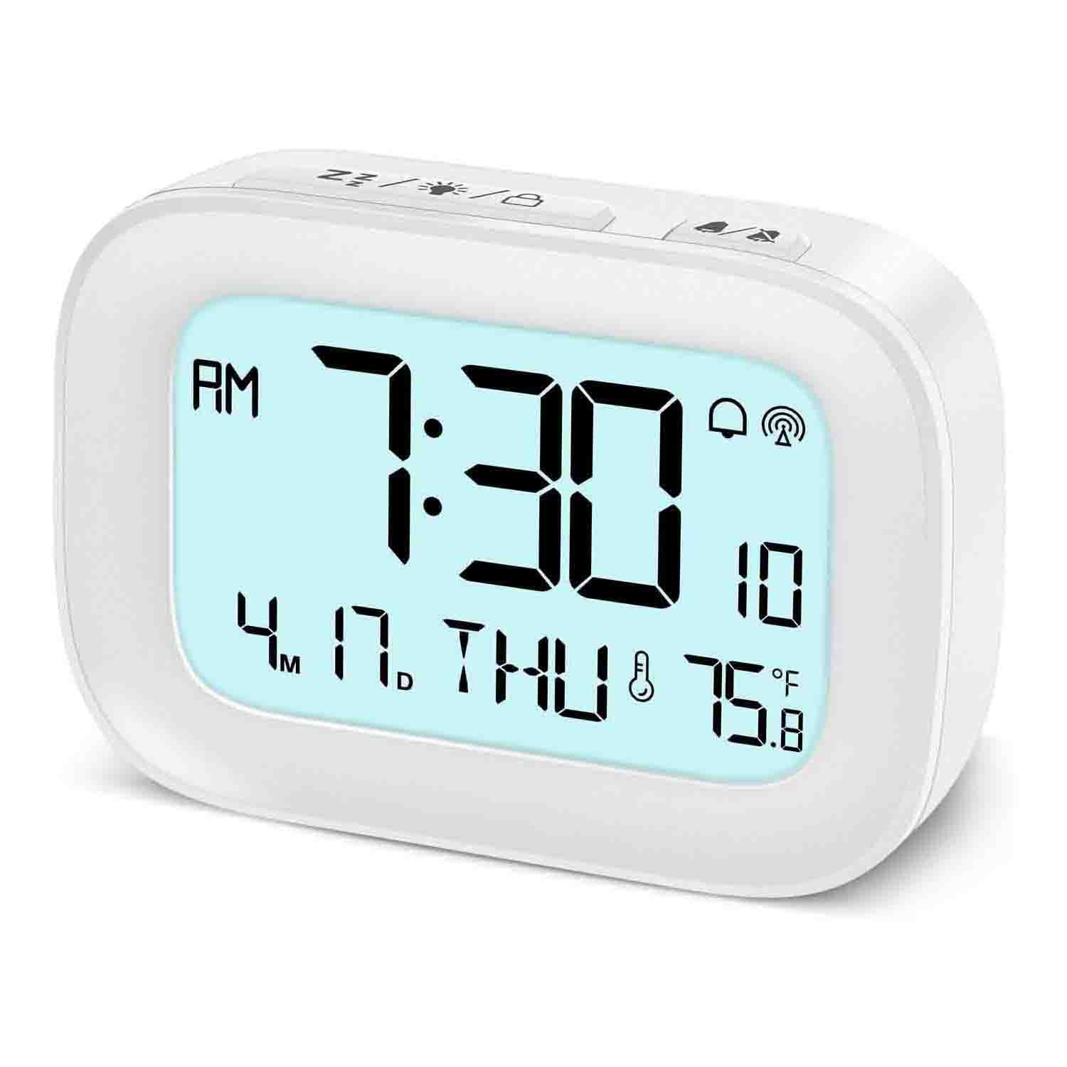 Digital Atomic Alarm Clock, Portable Battery Operated with Backlight ...