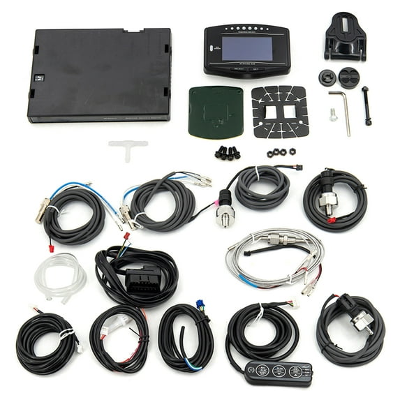 Digital Auto Gauge Set 10 Functions Oil Temp Water Pressure Speed ...