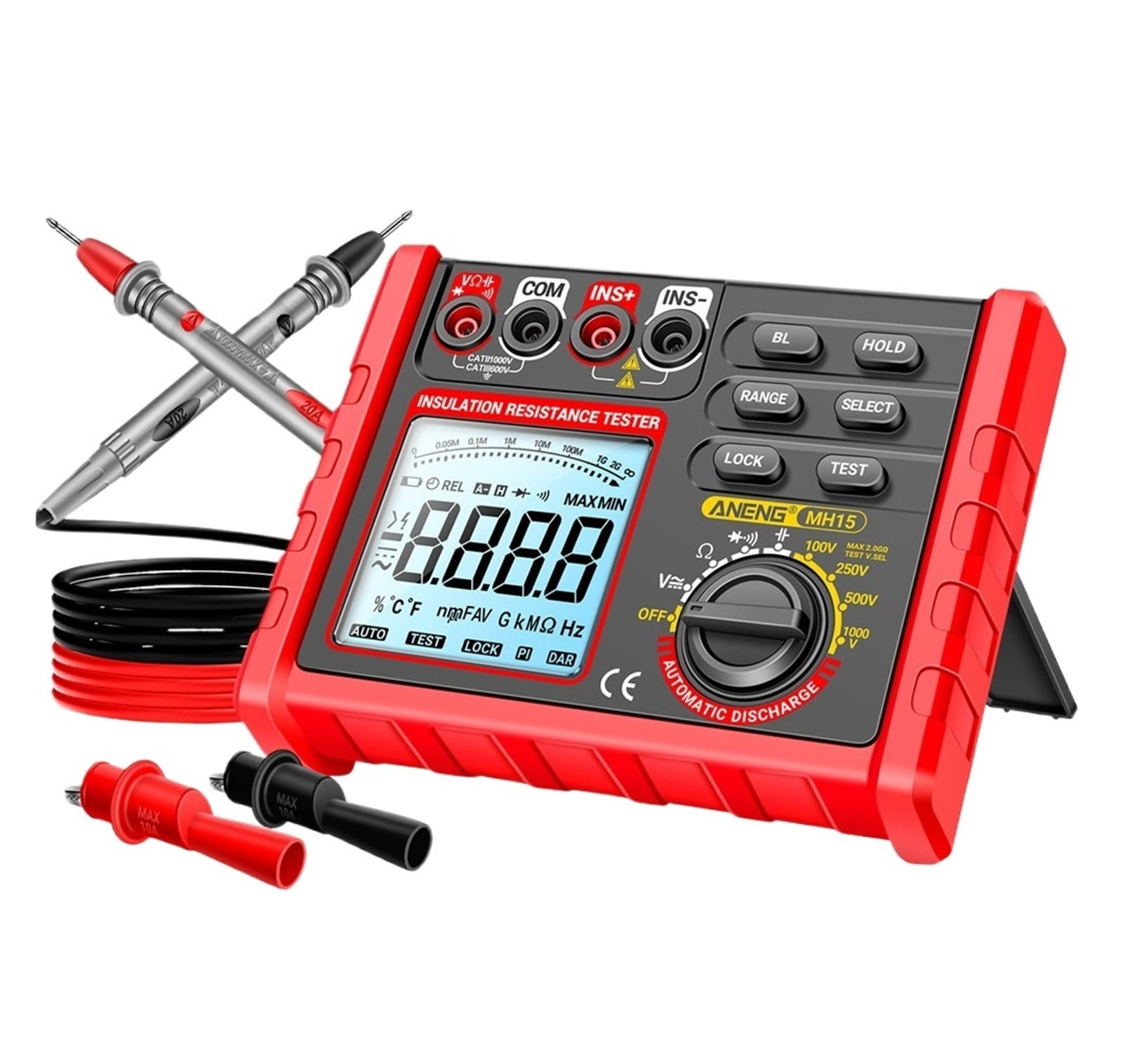 Digital Automatic Discharge AC/DC Voltage Tester Multifunctional ...