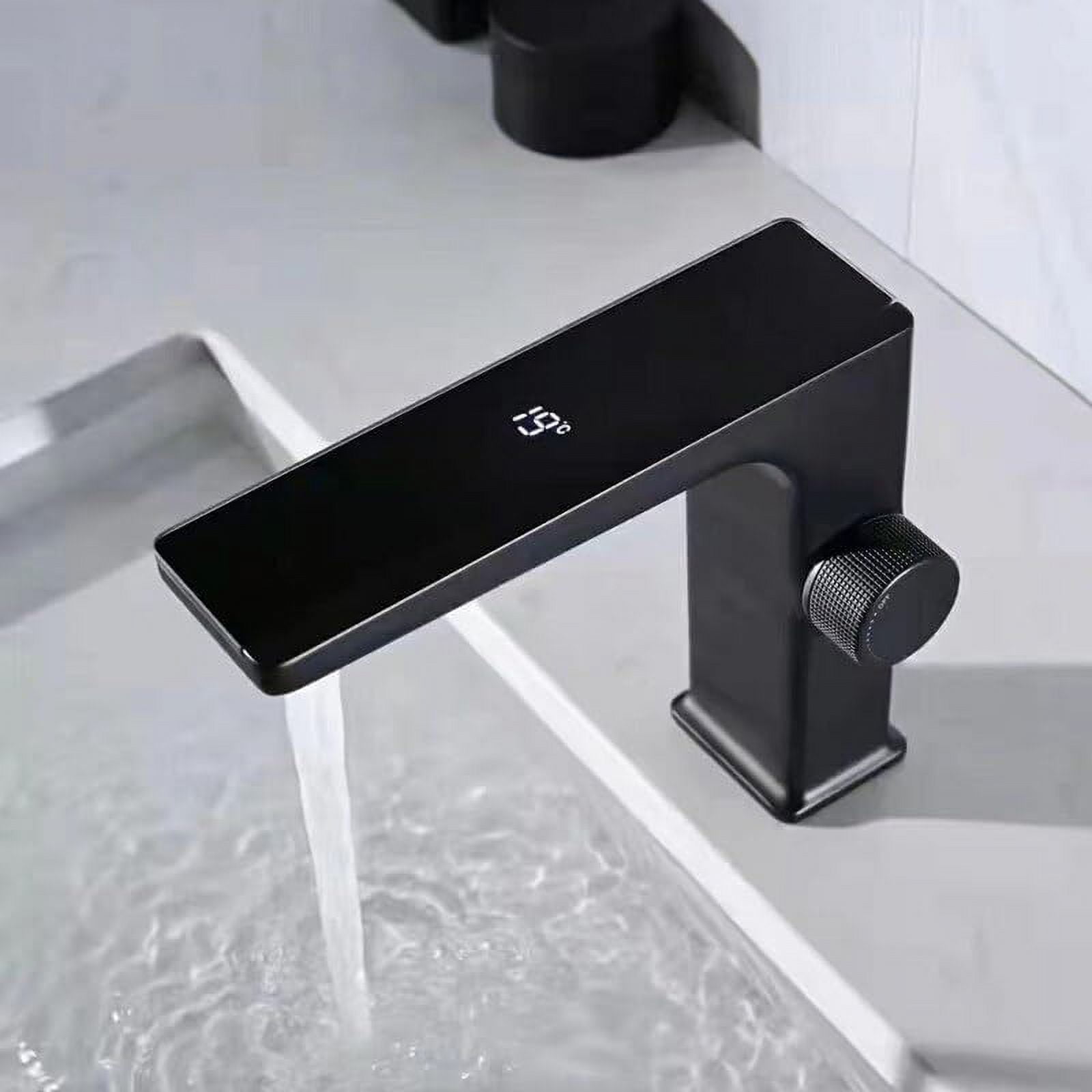 Digital Bathroom Faucet Luxury Display tap Sink Bathroom White tap ...