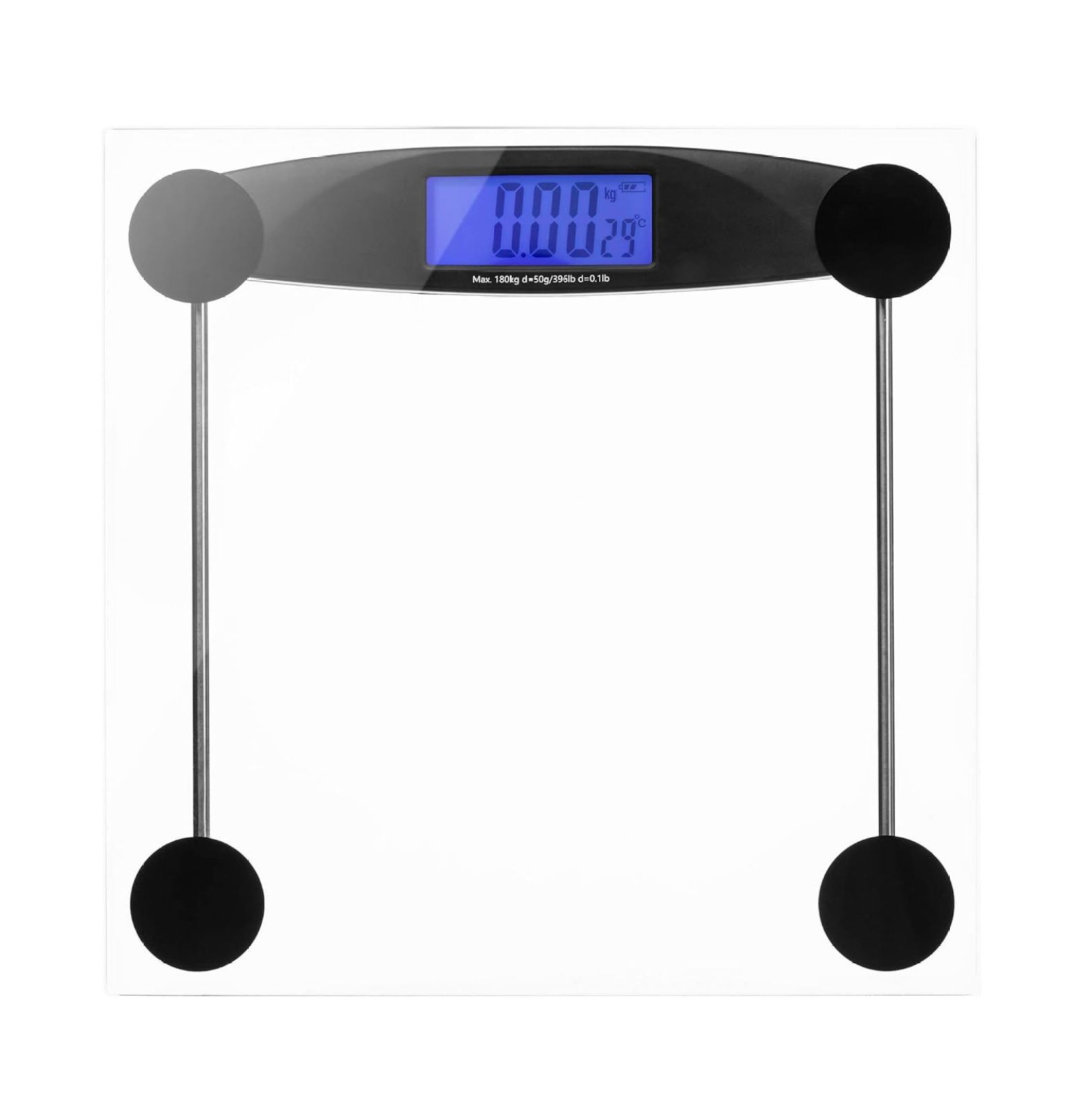 Digital Bathroom Scale for Accurate Body Weight – Ultra Thin, Clear ...