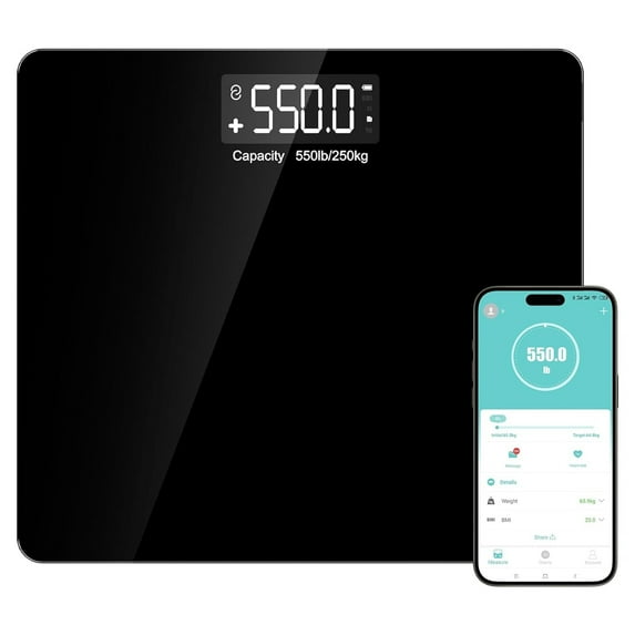 Digital Bathroom Scale for Body Weight: High-Precision 4-Sensor ...
