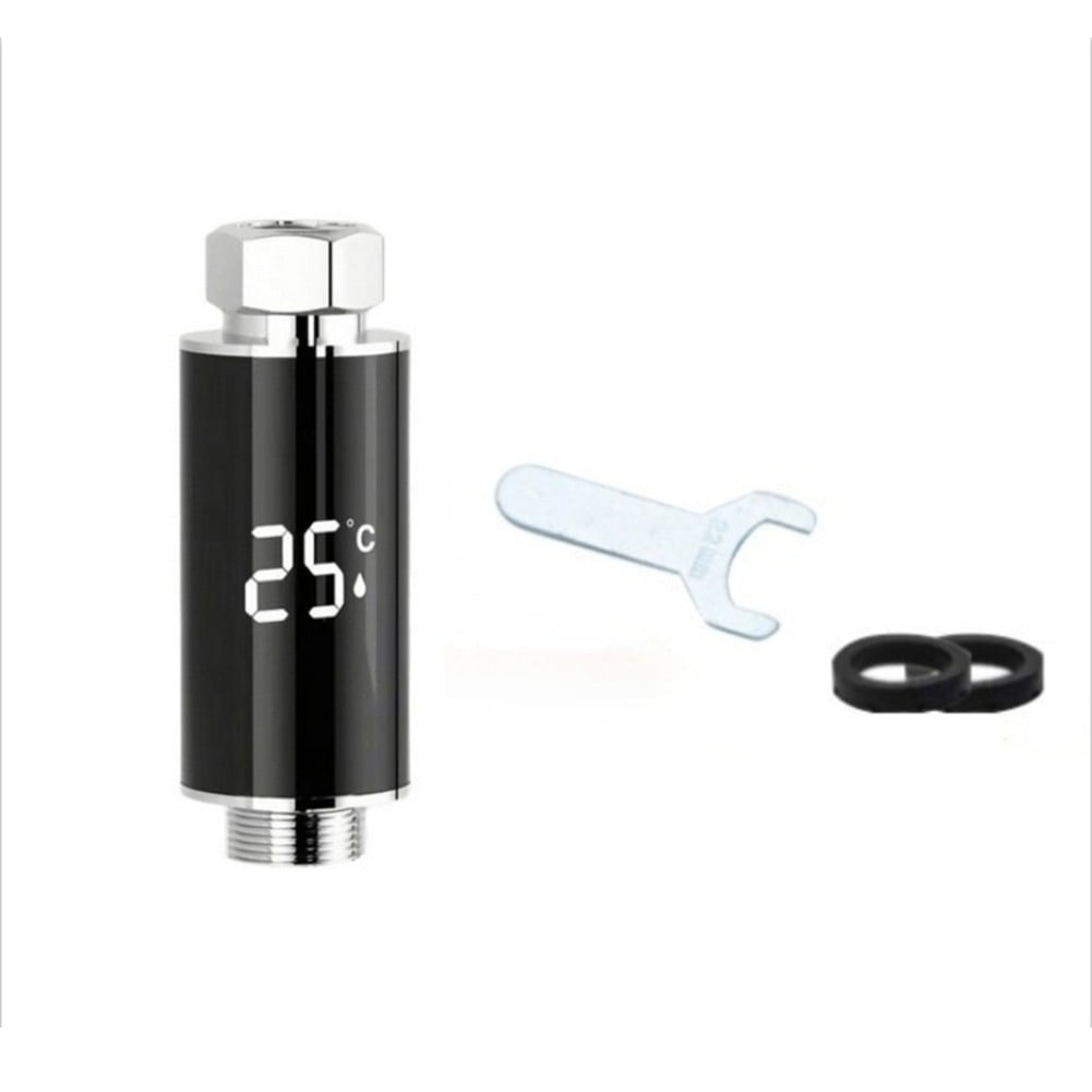 Digital Bathroom Shower Faucet Thermometer Led Display Water Power ...
