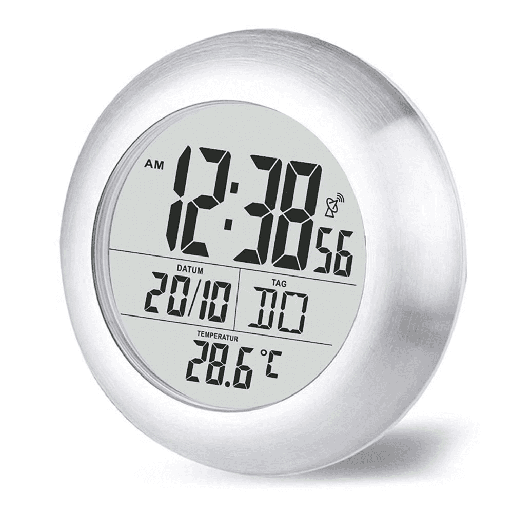 Digital Bathroom Shower Wall Clock Waterproof Spray Moisture Proof