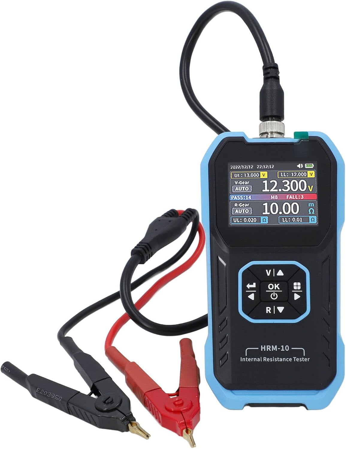 Digital Battery Capacity Checker 0‑200Ω Battery Internal Resistances ...