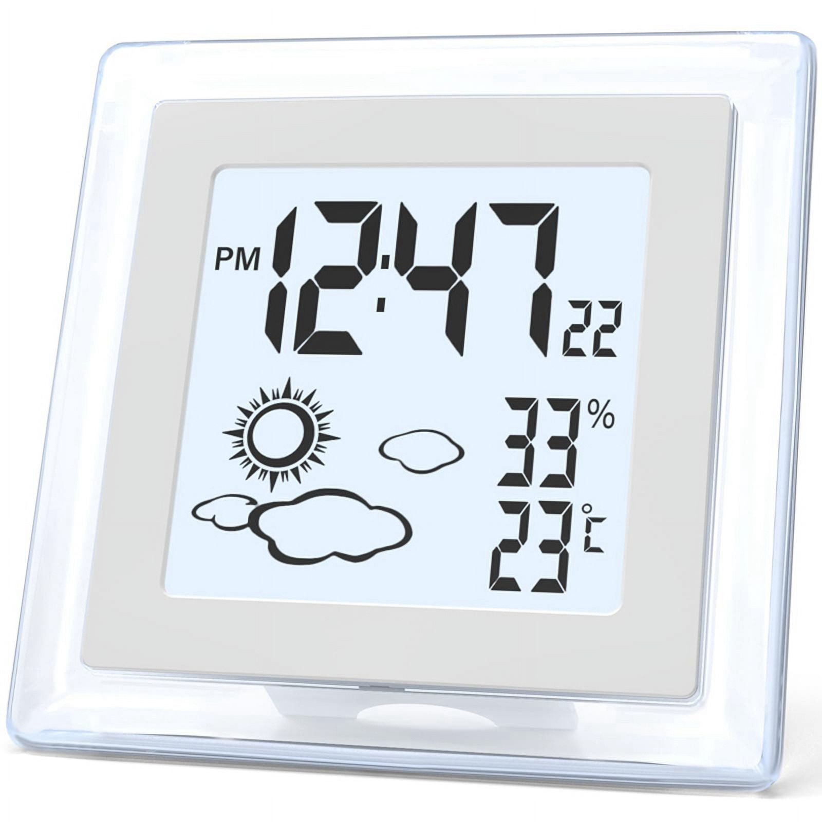 Digital Battery Operated Alarm Clock with Auto Backlight, Indoor ...