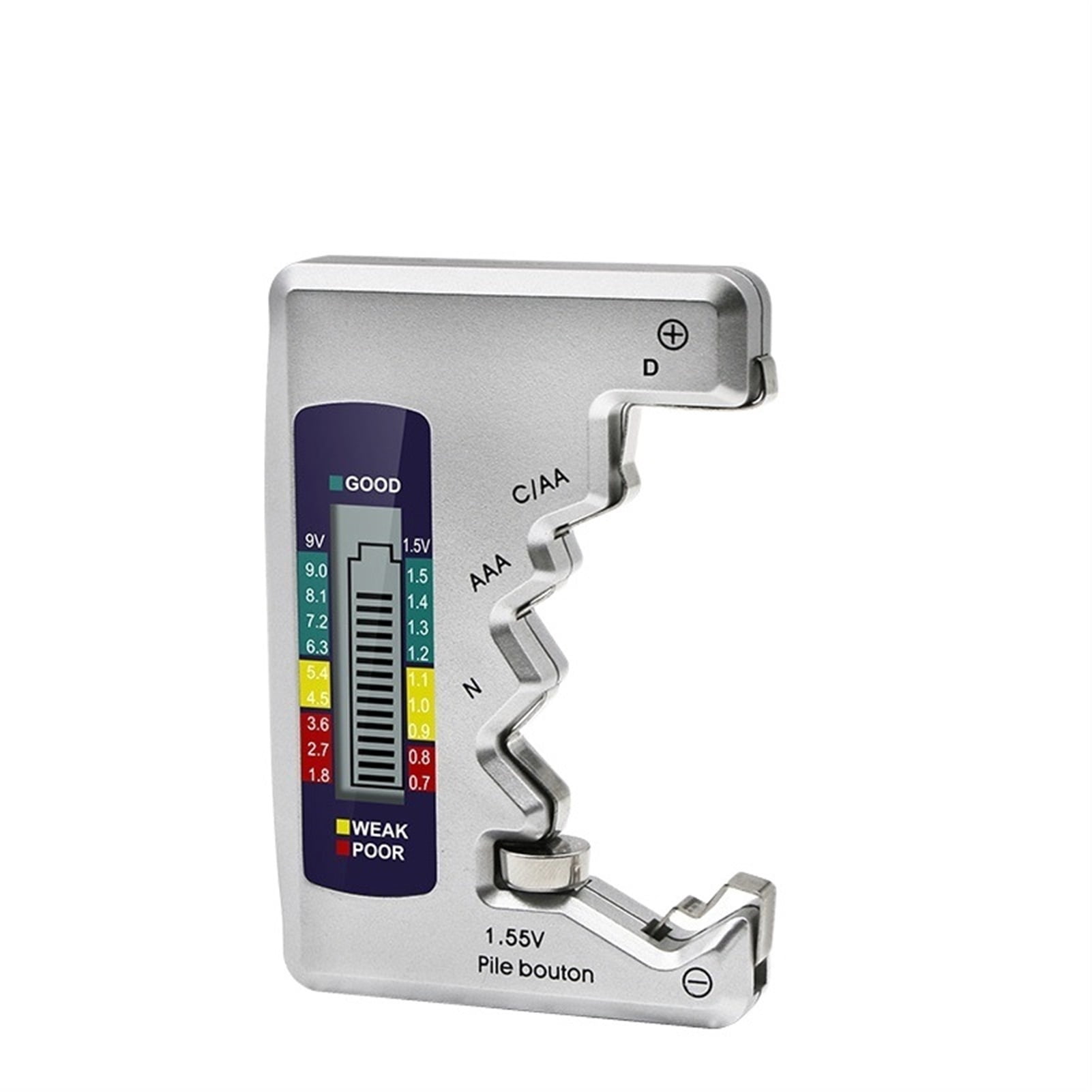 Digital Battery Tester LCD Display C D N AA AAA 9V 1.5V Button Cell ...