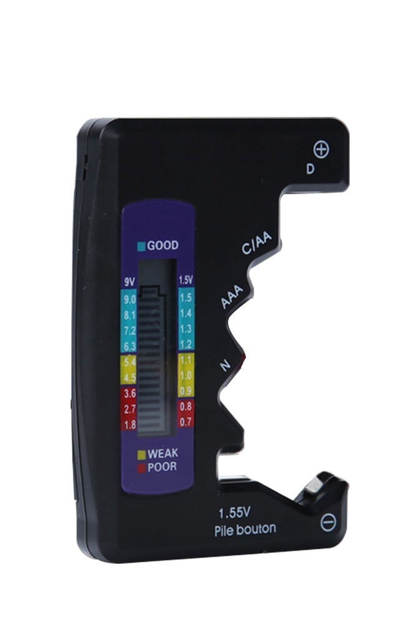 Digital Battery Tester Battery LCD Display Capacitance ABS Portable ...