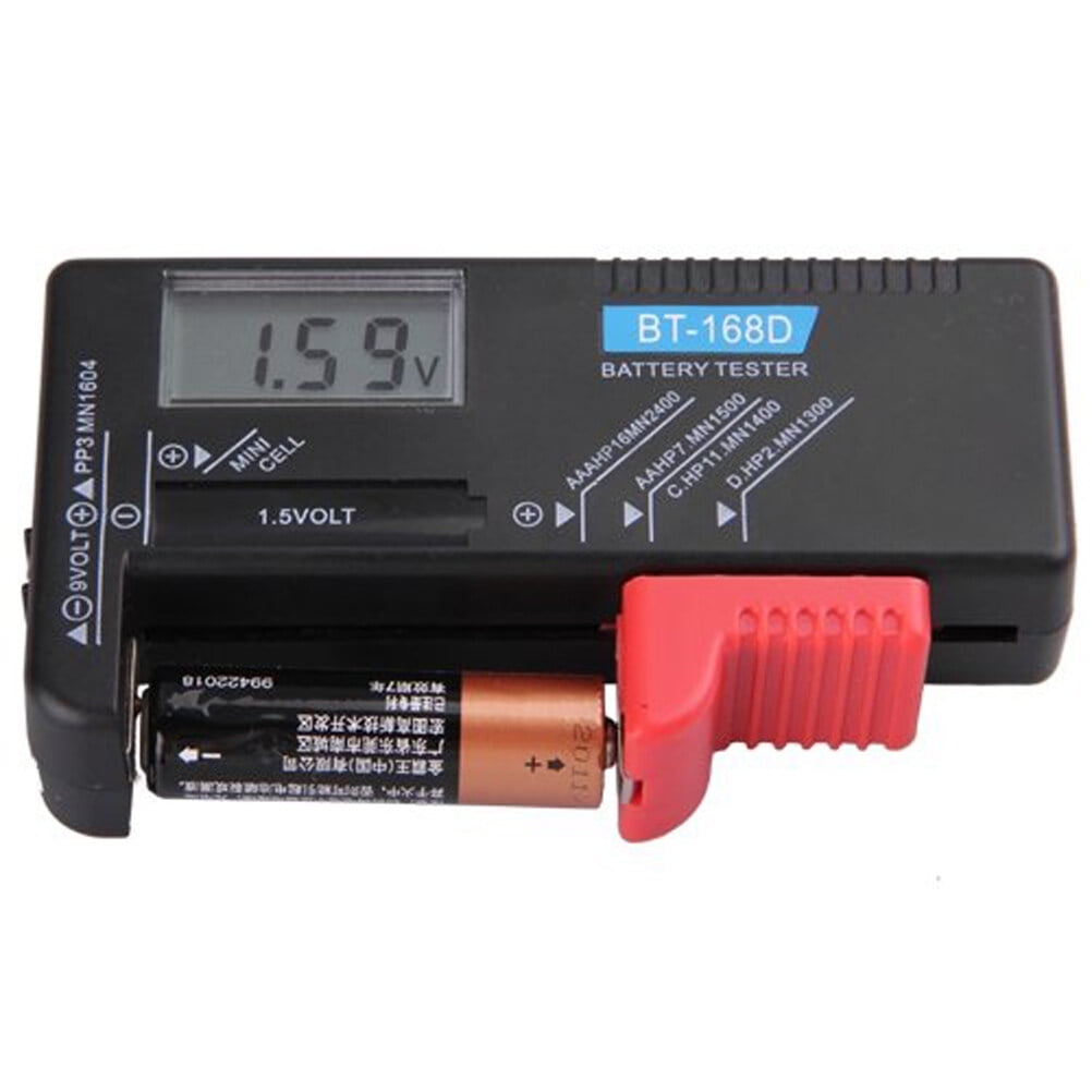 Digital Battery Tester Volt Checker Easy-to-use Battery Tester 9V ...