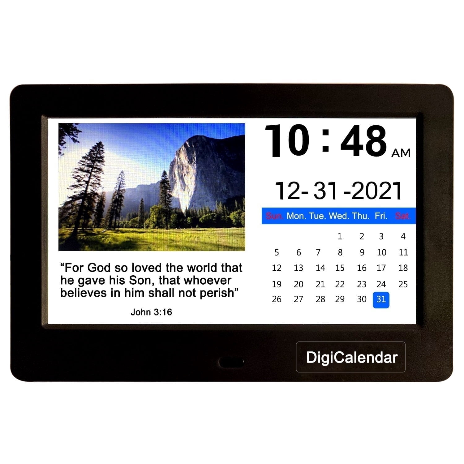 DigiCalendar Digital Bible Verse Calendar 2025, Inspirational Christian ...
