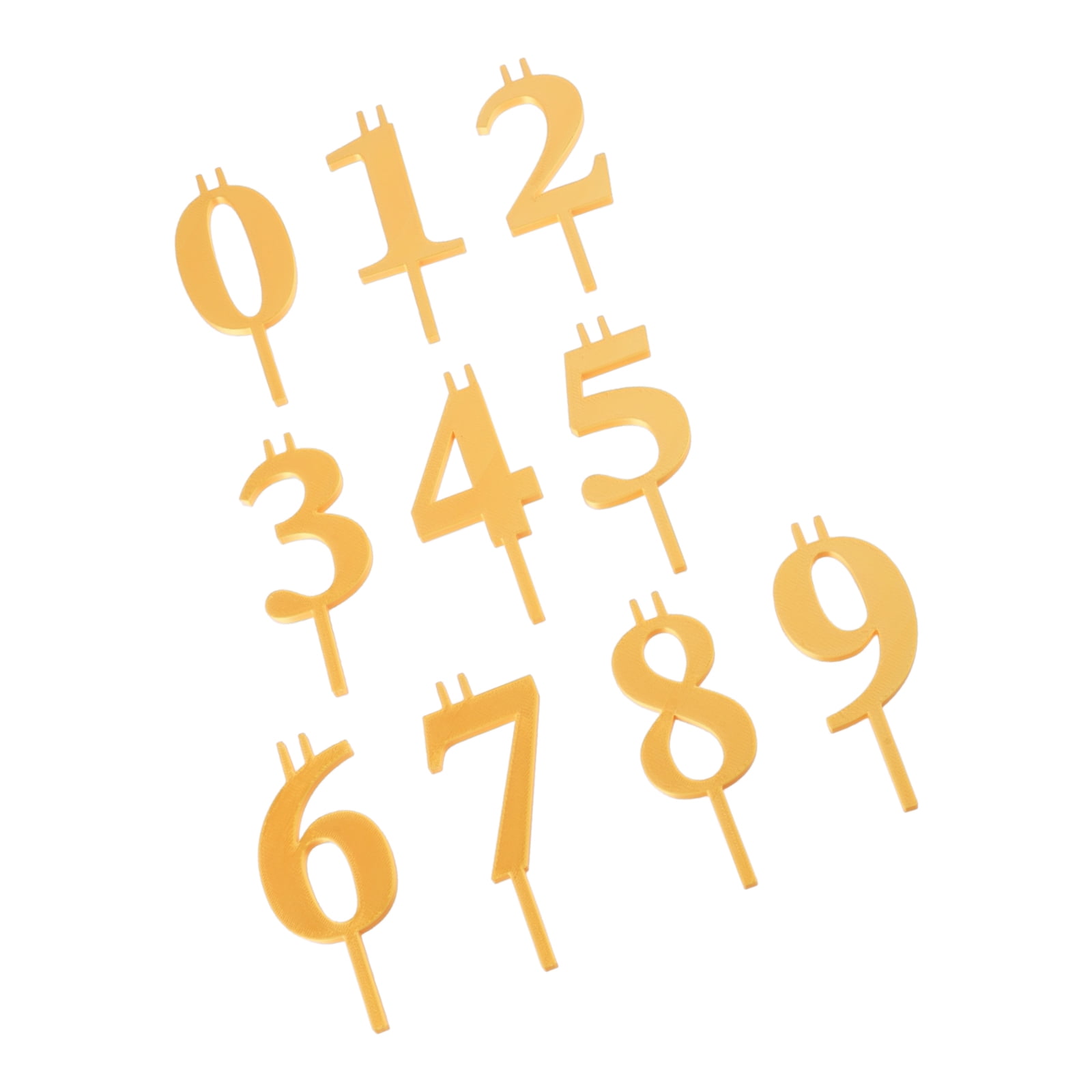 Digital Birthday Cake Holder Sparkling Gold Number Cake Decorations for ...