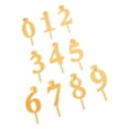 Digital Birthday Cake Holder Sparkling Gold Number Cake Decorations for ...