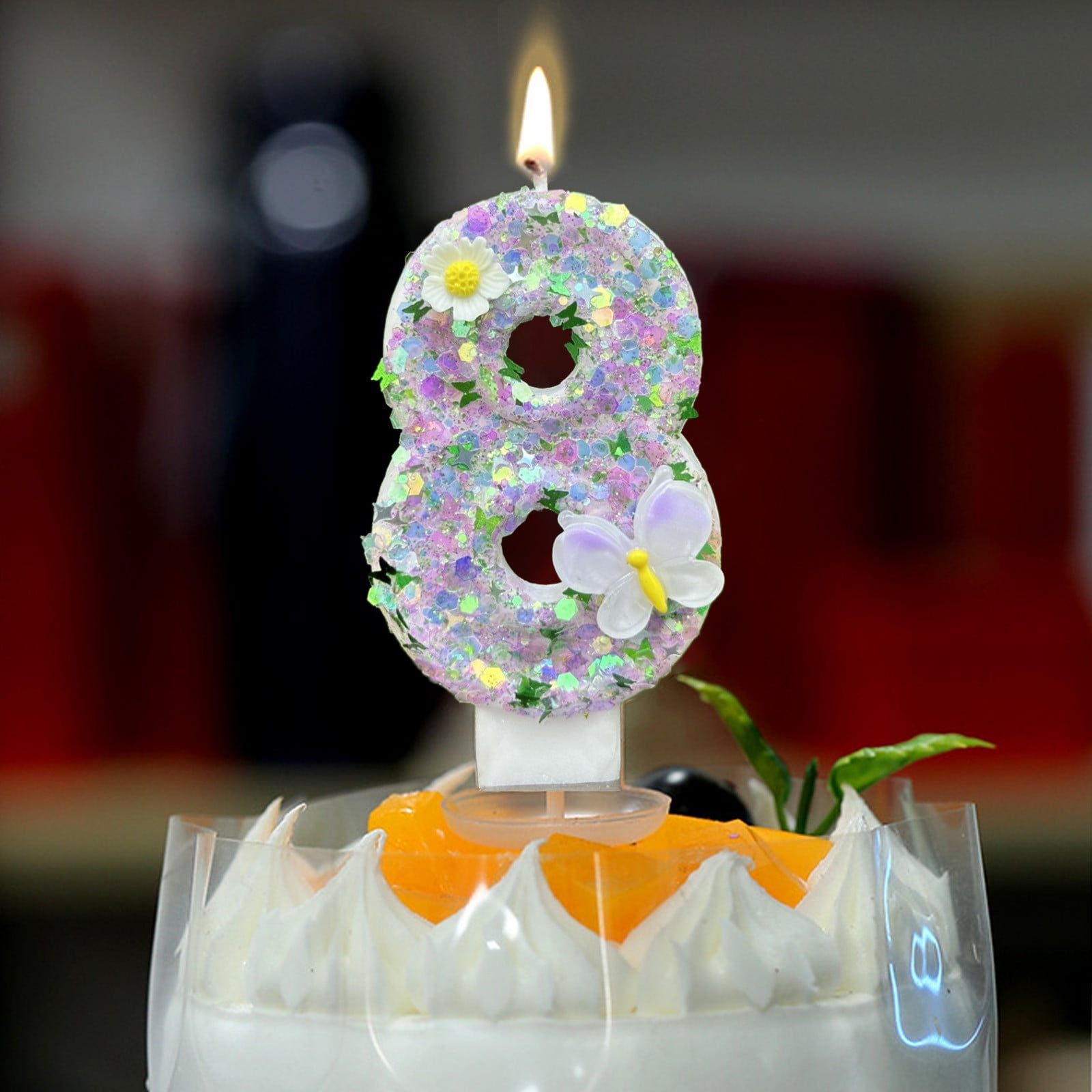 Digital Birthday Candles-Number 8 Candle,Birthday Candles for Cake ...