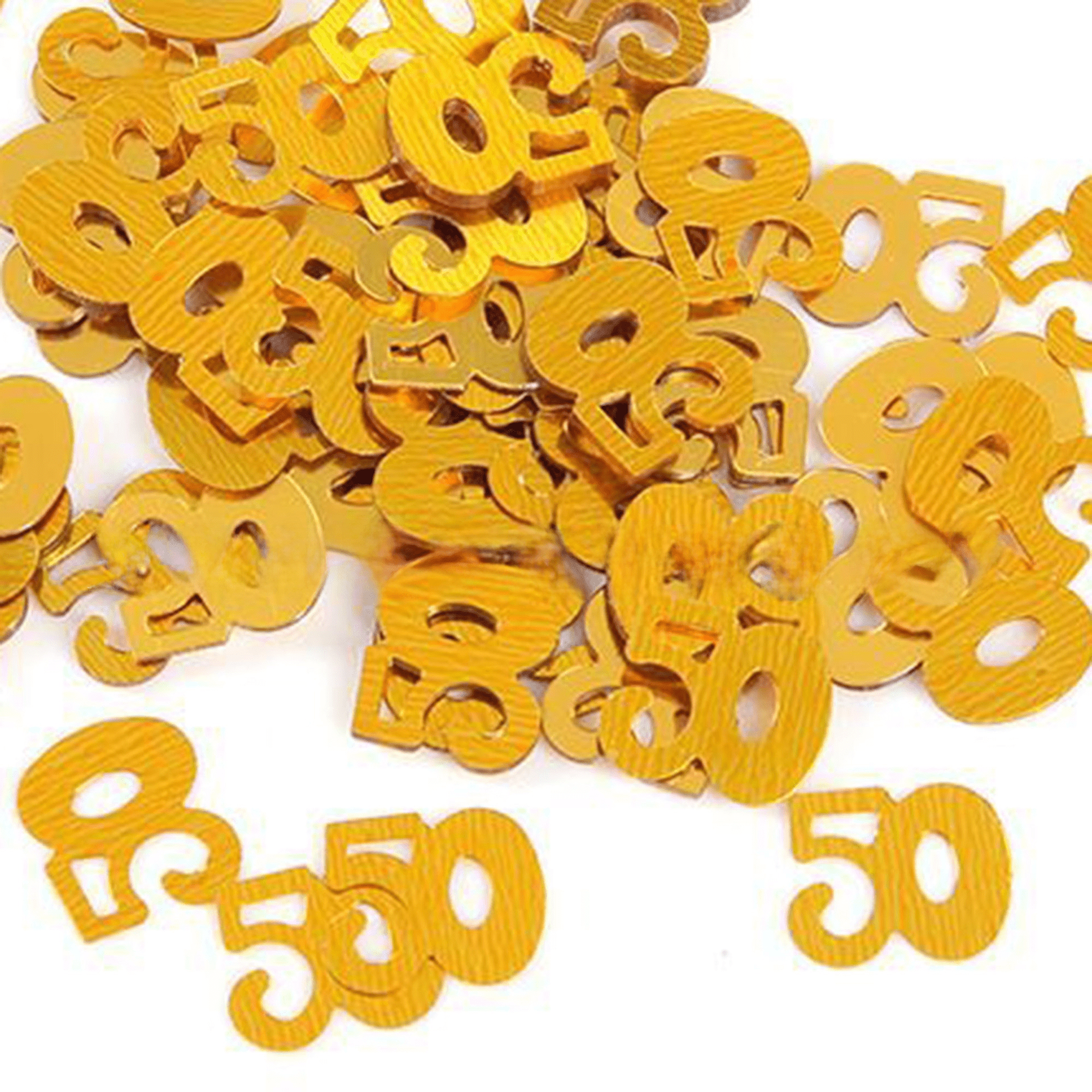 Digital Birthday Confetti Gold 30 40 50 Birthday Party Decoration ...