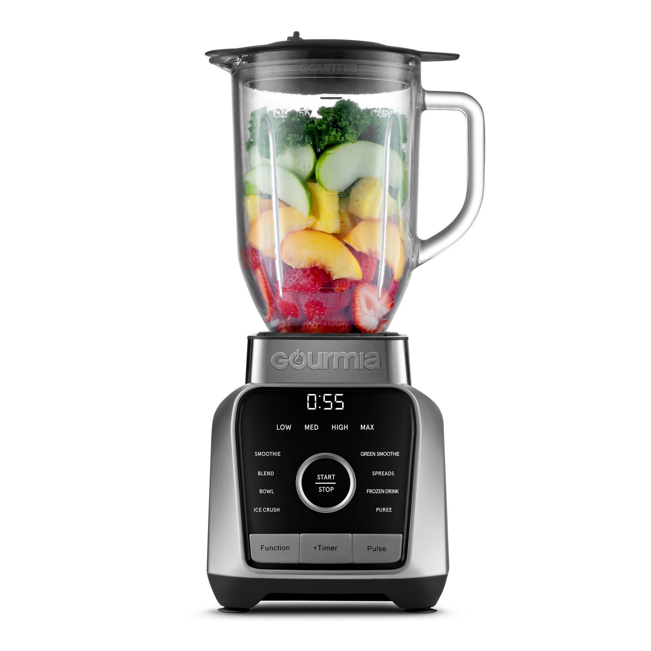 Digital Blender with 8 Total Blend Programs, 4 Speeds & Round-Plated ...