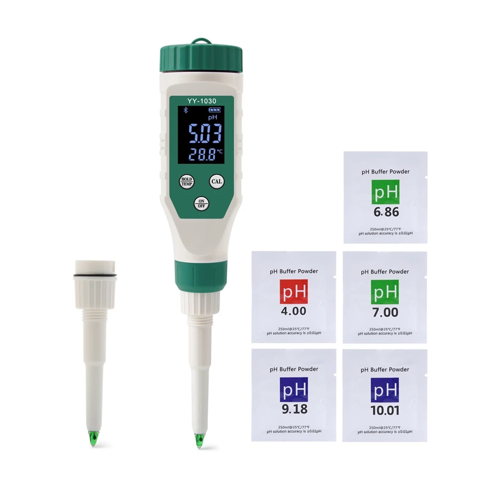 Digital Bluetooth Food PH Meter 0.00~14.00 High Accuracy Sensor Smart ...