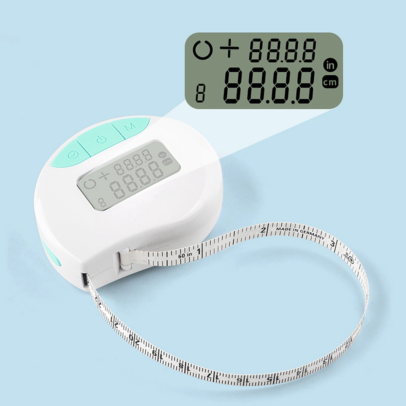 Digital Body Circumference Tape With And Retractable Tape Waist ...