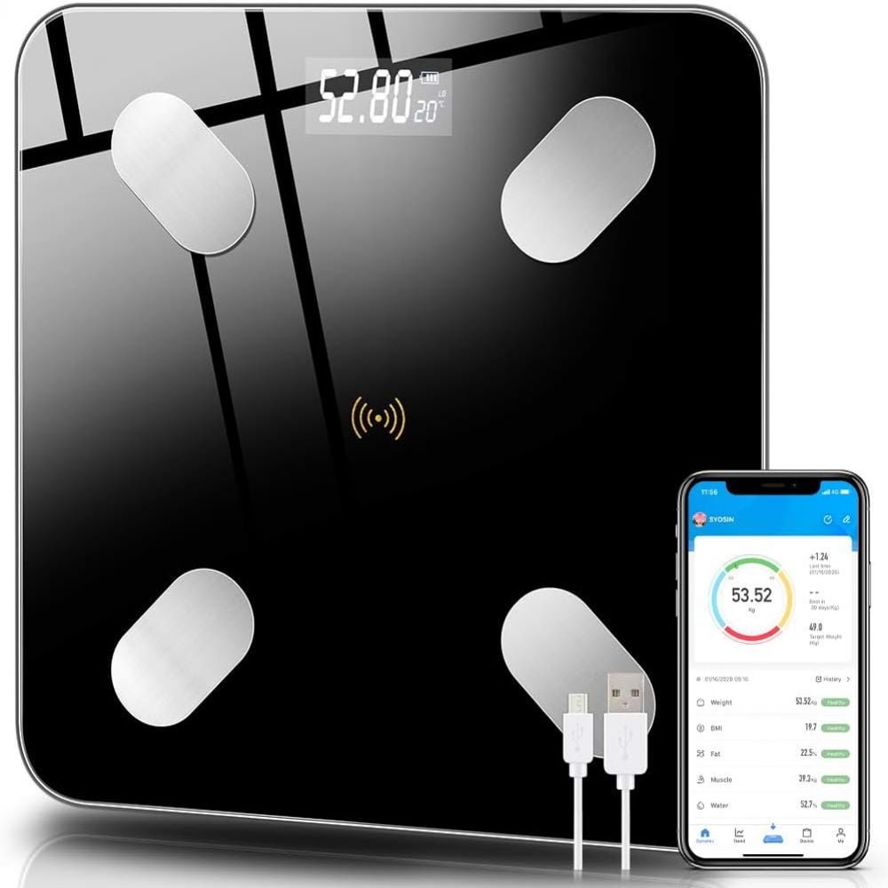 Digital Body Scale, Body Composition Analyzer With 15 Essential Metrics ...