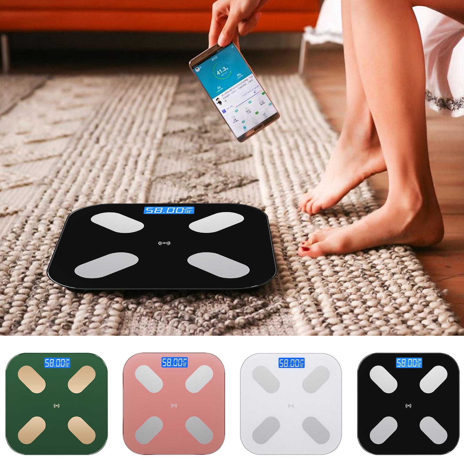 Digital Body Weight Scale Bluetooth Smart Bathroom Weighing Machine ...