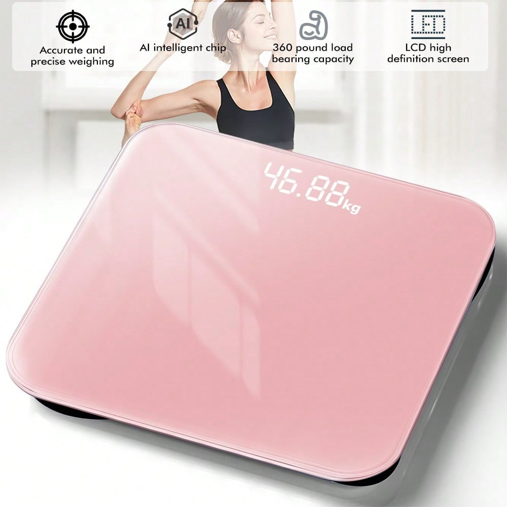 Digital Body Weight Scale, Digital Bathroom Smart Scale Clear LCD ...