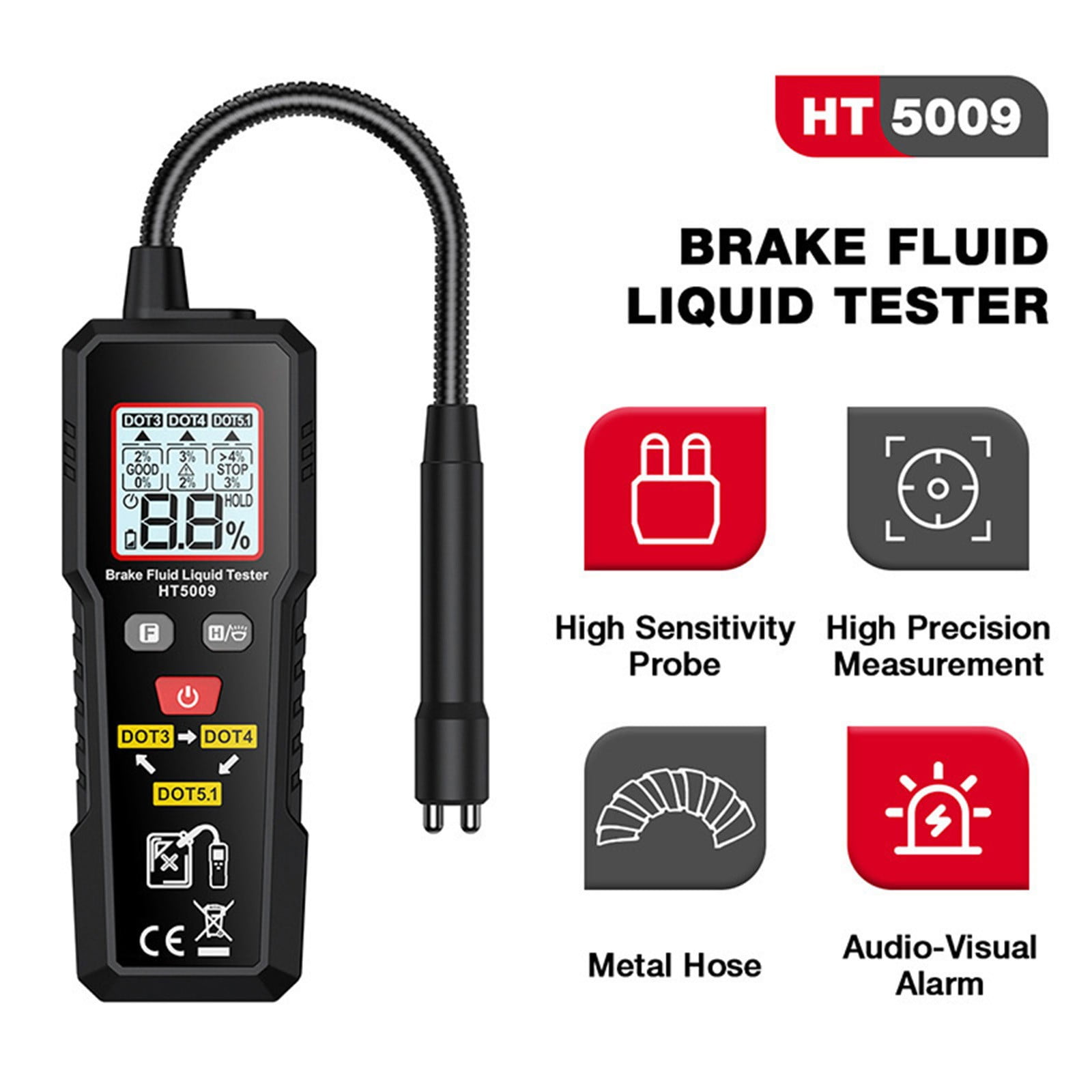 Digital Brake Fluid Tester Auto Car Brake Oil Moisture Detector With ...