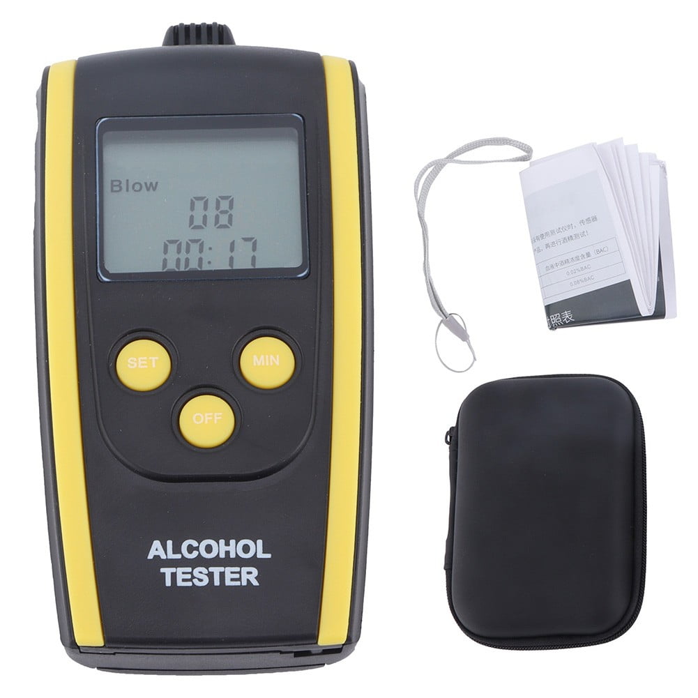 Digital Breath Alcohol Meter Non-Contact Breathalyzer Tester for ...