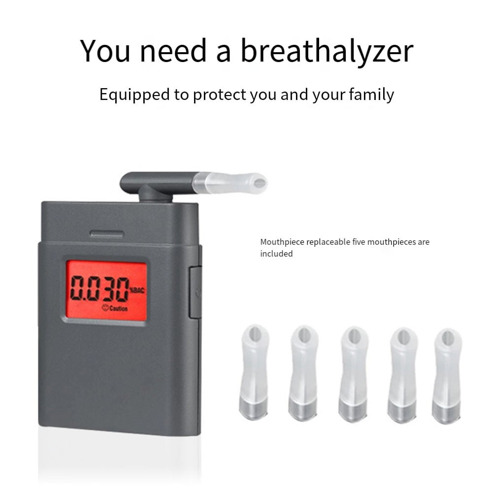 Digital Breath Alcohol Tester Breath Analyzer Breathalyzer Professional ...