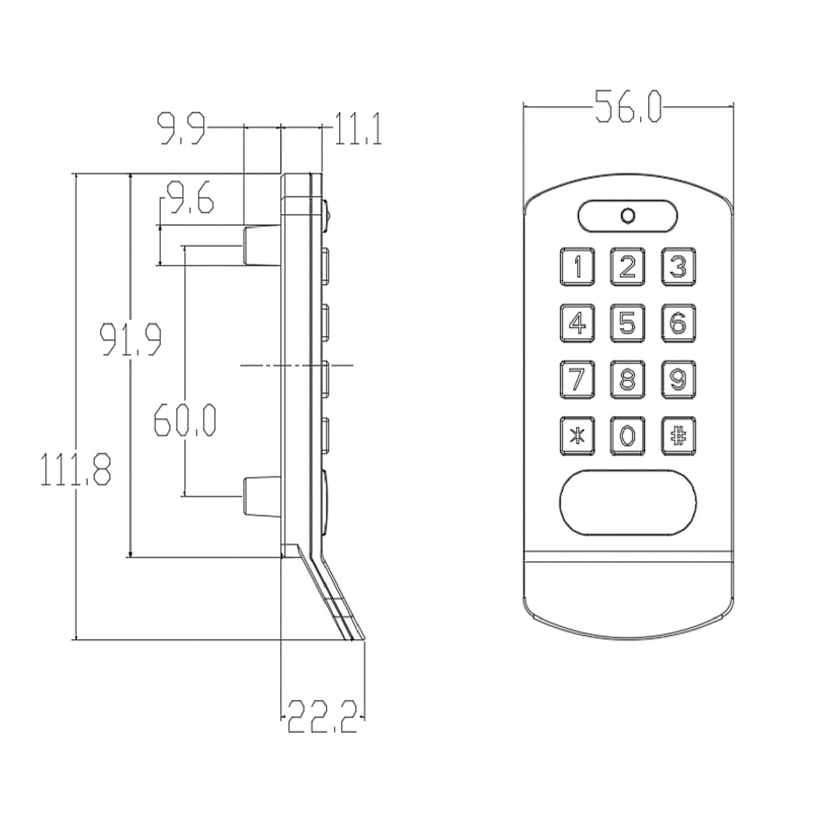 Digital Cabinet Lock With Keypad, Keyless Entry For Drawers, Lockers ...