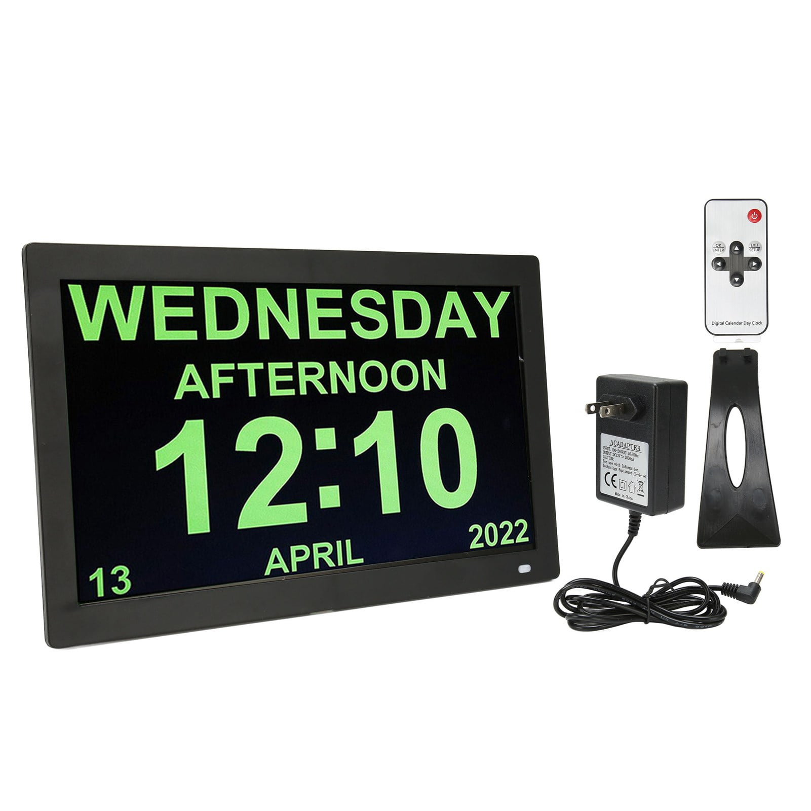 Digital Calendar Alarm Day Clock 14.1 Inch 4 Colors 5 Alarms Digital ...