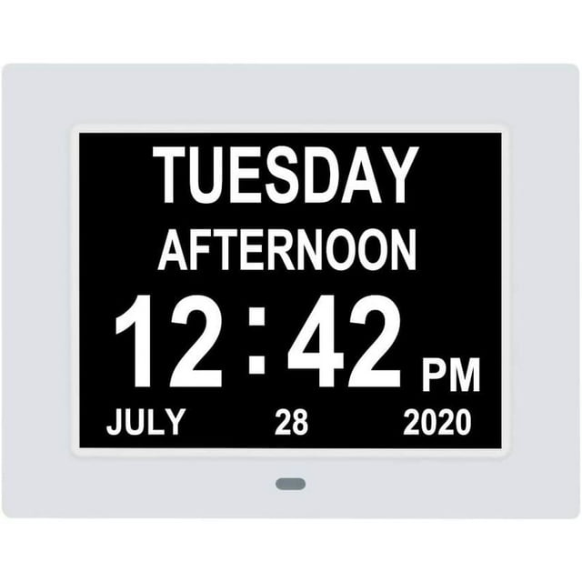 Digital Calendar Clock, Extra Large Day Clock, Date, Time and Day of ...