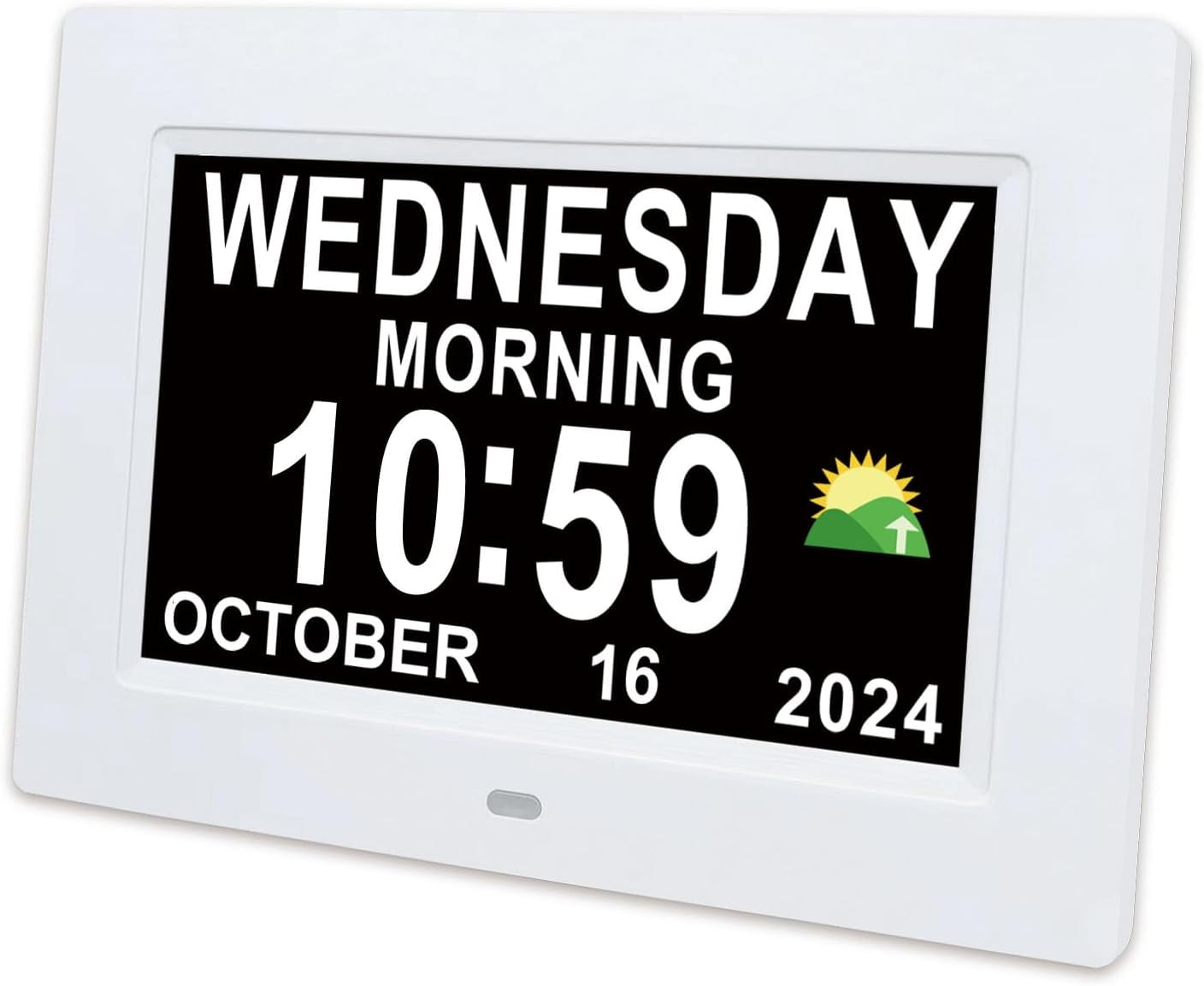 Digital Calendar Dementia Alarm Clock with Day and Date for Elderly ...