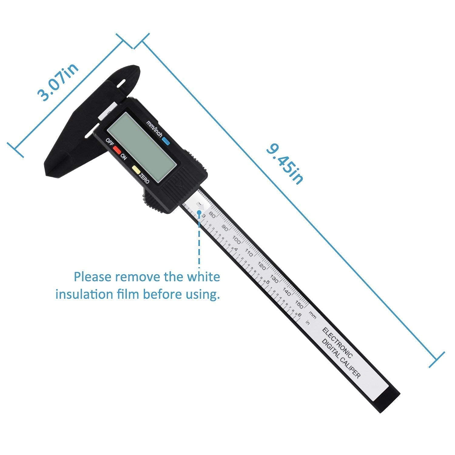 Digital Caliper, 0-6" Calipers Measuring Tool - Electronic Micrometer ...
