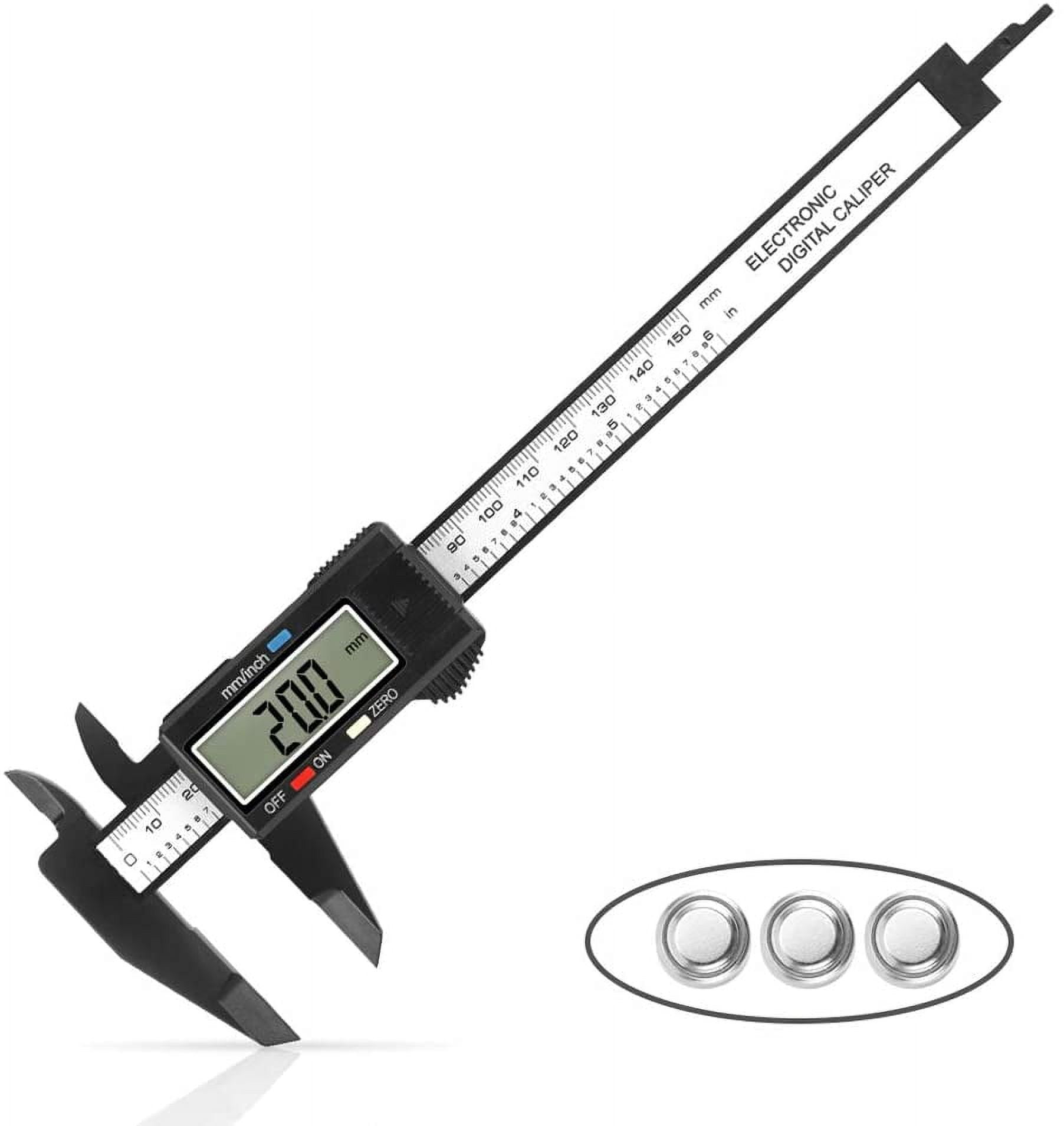Digital Caliper, 0-6 Inches Caliper with Large LCD Screen, Auto - Off ...