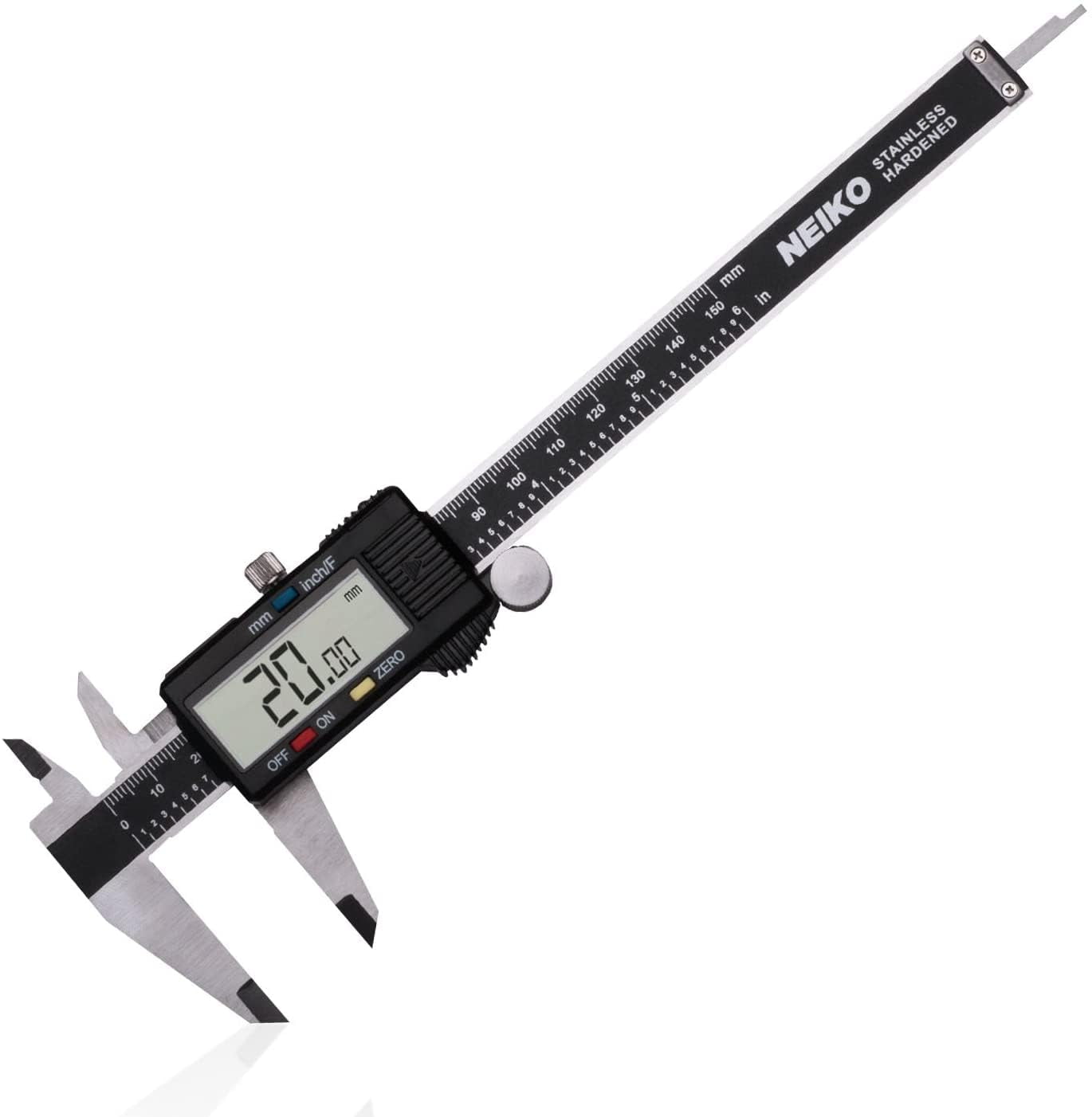 Digital Caliper 0-6 Inches Stainless Steel with Large LCD Quick Change ...