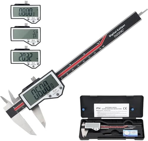 Digital Caliper, 6" Caliper Measuring Tool Accuracy Vernier Caliper ...