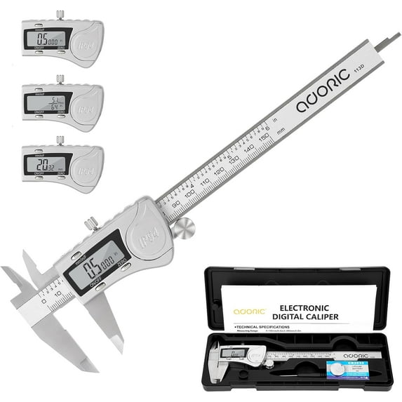 Digital Caliper, Adoric 0-6" Calipers Measuring Tool - Electronic ...