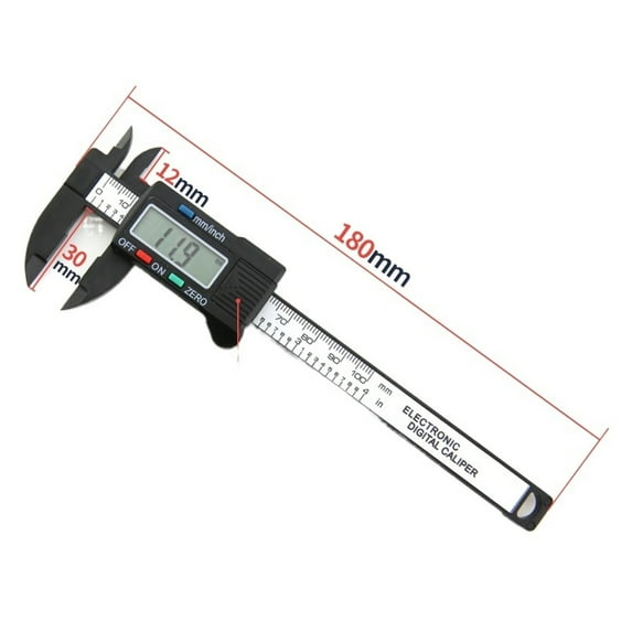 Digital Caliper Big Screen Electronic Vernier Calipers Plastic ...