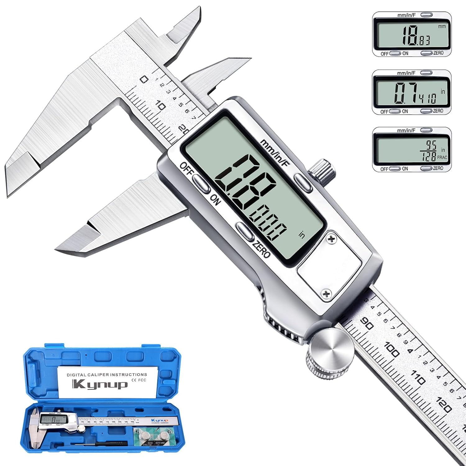 Digital Caliper, Caliper Measuring Tool, Micrometer Dial Vernier ...