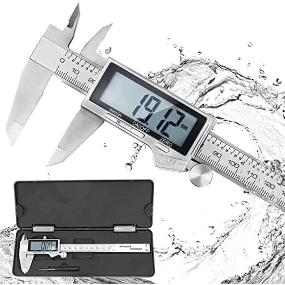 Digital Caliper, IP54 Stainless Steel Caliper Measuring Tool, Vernier ...